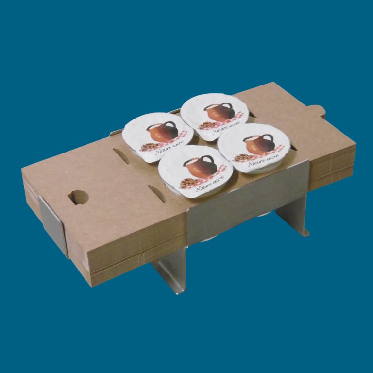 GROUPEUR CARTON IMPRIME 4 POTS YAOURTS PAR 10 – Ets Coquard